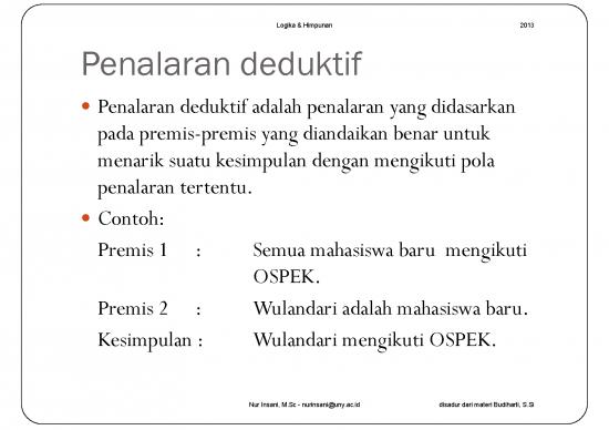 Matematika Pdf 54501 | Logika Negasi, Disjungsi,konjungsi, Implikasi ...