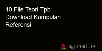 10 File Teori Tpb | Download Kumpulan Referensi