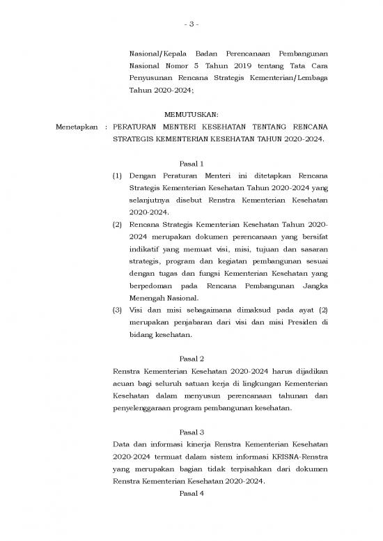 Permenkes Nomor 21 Tahun 2020