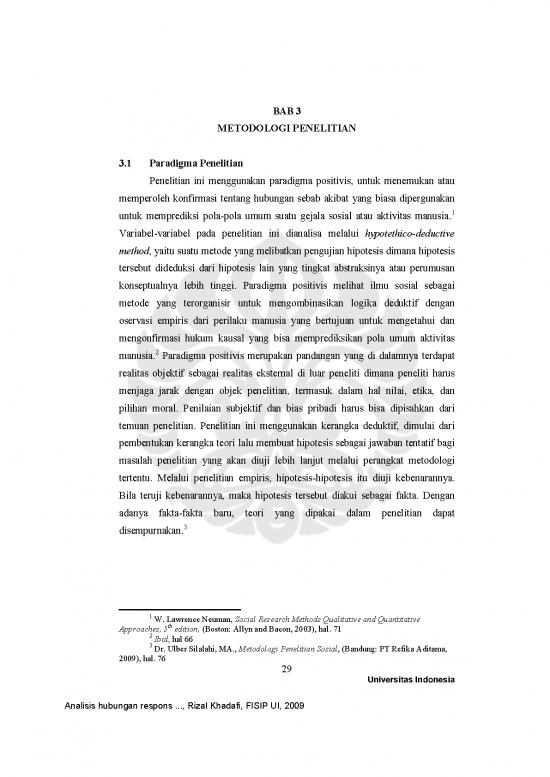 Paradigma Penelitian Pdf 61510 | Digital 123726 Sk 001 09 Kha A Analisis Hubungan Metodologi