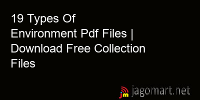 19 Types Of Environment Pdf Files | Download Free Collection Files