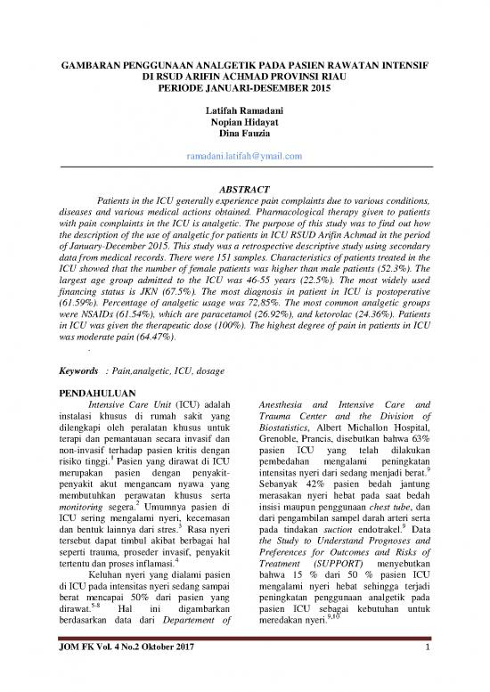 Study Pdf 63257 | 183695 Id Gambaran Penggunaan Analgetik Pada Pasie Study Pdf 63257 | 183695 Id Gambaran Penggunaan Analgetik Pada Pasie
