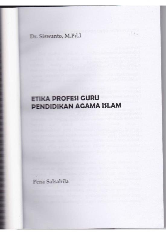 Etika Pdf 62977 | Buku Etika Profesi Guru Pai