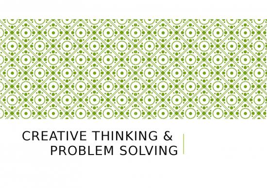 Creative Thinking Ppt 66094 | Creative Thinking And Problem Solving Creative Thinking Ppt 66094 | Creative Thinking And Problem Solving