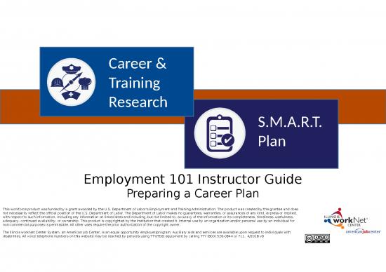 Career Ppt 66246 | Instructor Guide Career Plan Career Ppt 66246 | Instructor Guide Career Plan