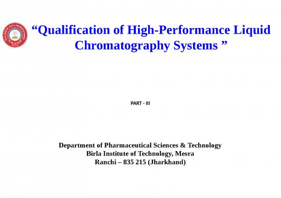 Hplc Slideshare 66733 Part 3 Qualification Of Hplc