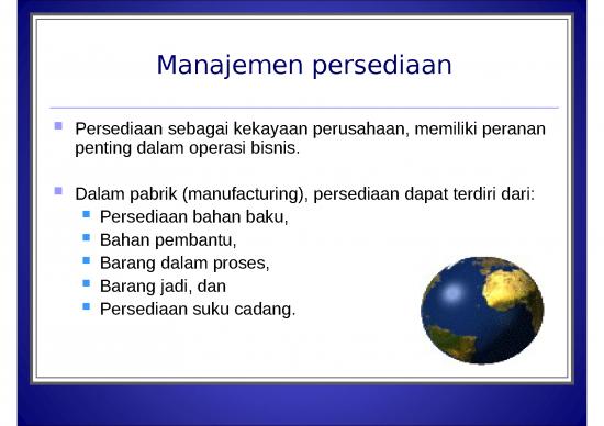 Manajemen Persediaan Ppt 64354 | 5 Manajemen Persediaan