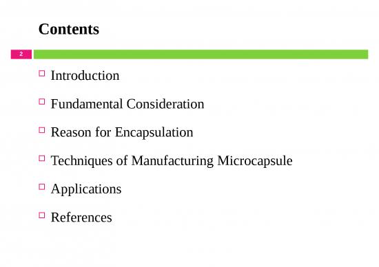 Micro Encapsulation Slideshare 66765 | Microencapsulation Techniques ...