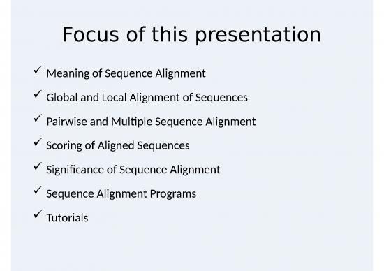 Pairwise Sequence Alignment Slideshare 66705 Multiple Sequence Alignment