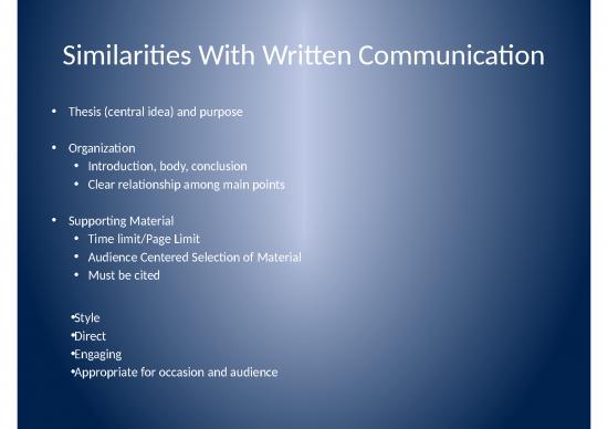 Introduction Slides For Ppt 66401 | Comparing Oral To Written Communication