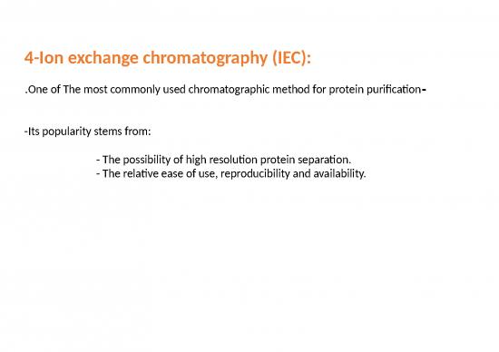 Protein Purification Slideshare 66816 | Ion Exchange Chromatography