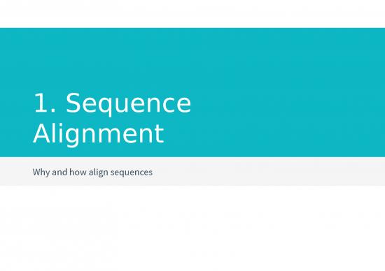 Pairwise Sequence Alignment Slideshare 66803 Lecture 5 Sequence Alignment