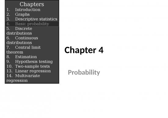 Powerpoint Online Course Free 68974 | Chapter 4 Basic Probability