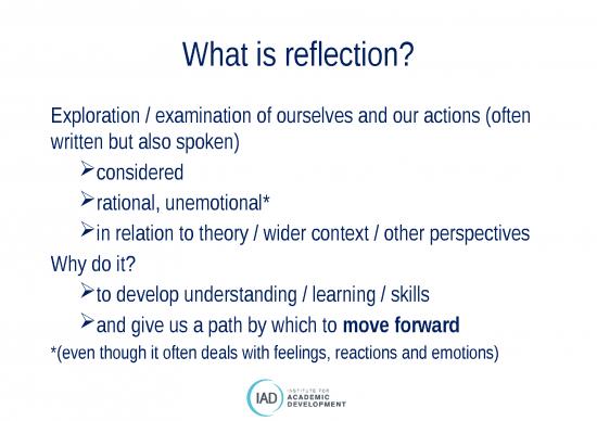Education Ppt 68216 | Collection Of Reflection Slides