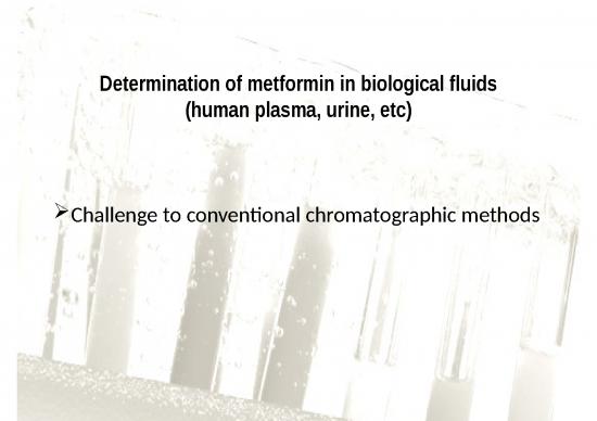 Hplc Slideshare 68365 Determination Of Metformin In Human Plasma