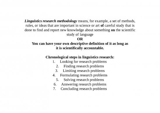 Research Methodology Slideshare 67033 | Linguistics Research Methodology
