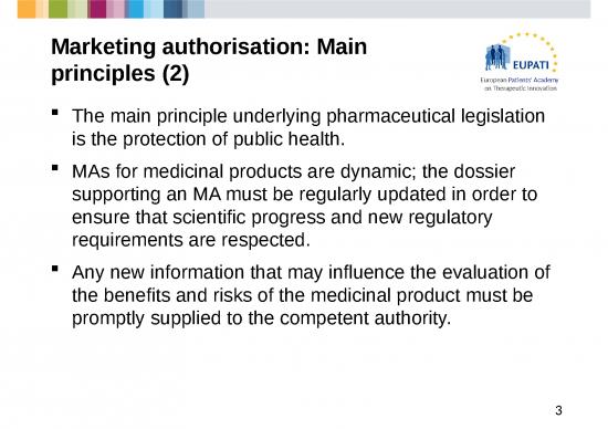 Marketing Ppt 67718 | Presentation Marketing Authorisation V1 En