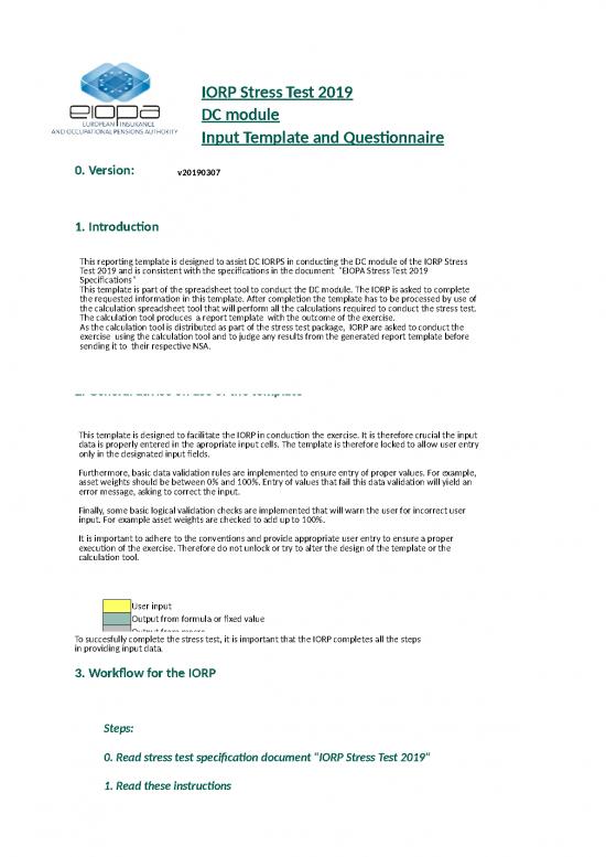Dc Calculation Tool Input Template