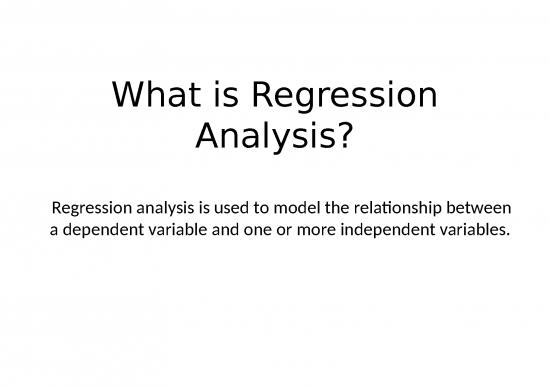 Linear Regression Ppt 69669 Regression Analyses