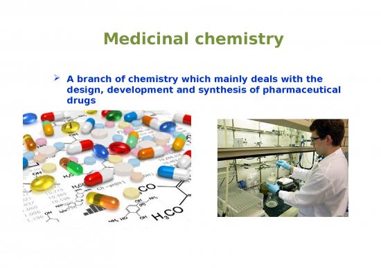 Chemistry Ppt 70746 | Chemistry Medicinal Chemistry Nme Presentation