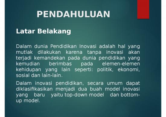 Model Inovasi Pendidikan Anak Usia Dini