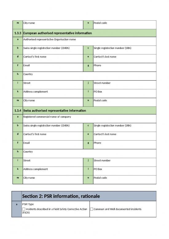 Mu680 23 001e Fo Template Periodic Summary Report (psr)