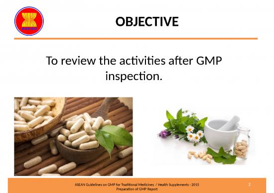 Health Assessment Ppt 71260 | Preparation Of Gmp Report