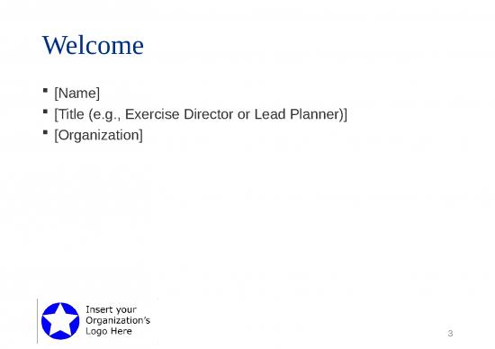 Planning Ppt 69888 | Functional And Full Scale Exercise Initial Planning Presentation Template