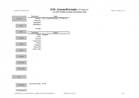 Str Convertformats - Standar Format