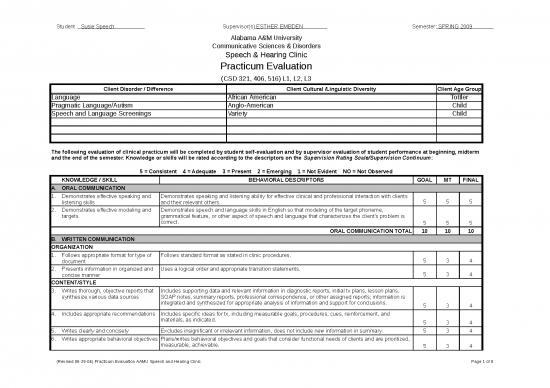 Excel Sheet Download 6597 | Practicum Evaluation Form Sample - Standar ...