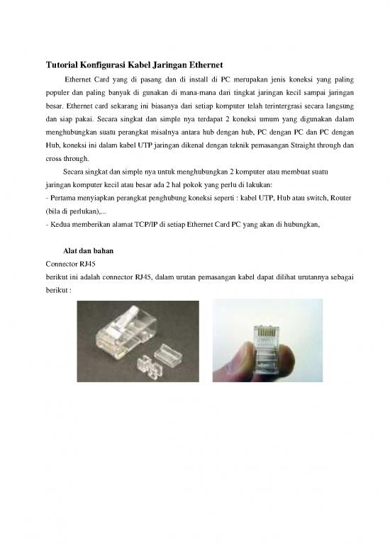 Contoh Artikel Populer Pdf 8447 | Konfigurasi Kabel Lan | Teknik Elektro