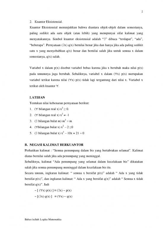 Kalkulus Pdf 8062 | Kalkulus Predikat | Matematika