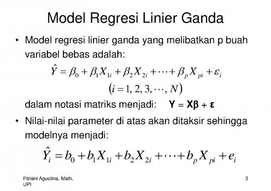 Regresi Linear Ganda | Matematika