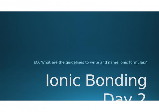 Writing Ppt 72367 | Ionic Formulas Naming And Writing Day 2 Writing Ppt 72367 | Ionic Formulas Naming And Writing Day 2