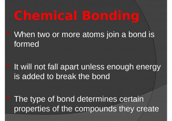 Chemical Bonding Ppt 72399 | Types Of Bonds 0