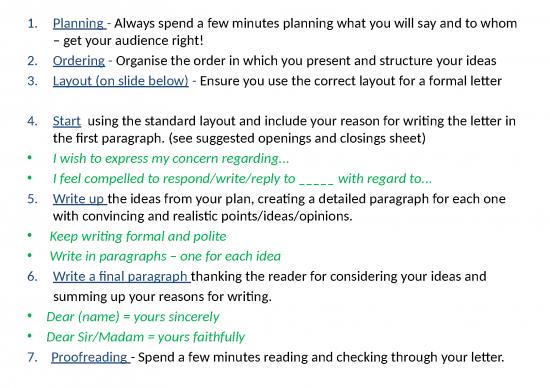 Writing Ppt 72965 | Writing A Formal Letter