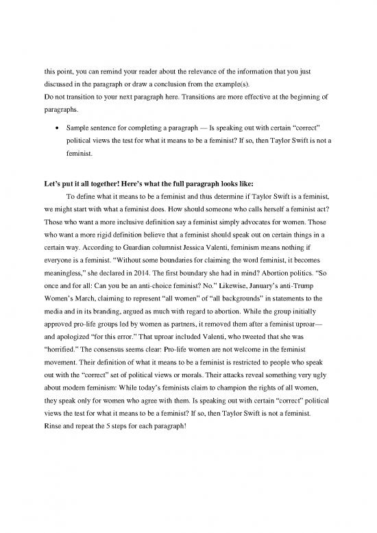 Act Therapy Pdf 74049 | Paragraph Development In Five Steps