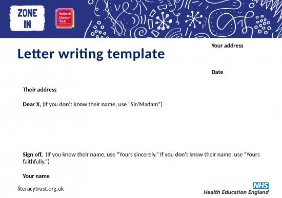 Writing Ppt 73158 | Writing Activity 6 Letter Writing