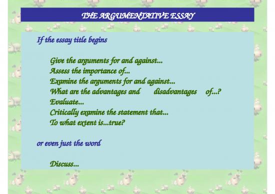 Argument Essay Ppt 73347 | Writing Argumentative Persuasive Lesson Plan ...