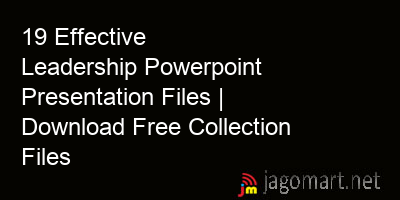 19 Effective Leadership Powerpoint Presentation Files | Download Free ...
