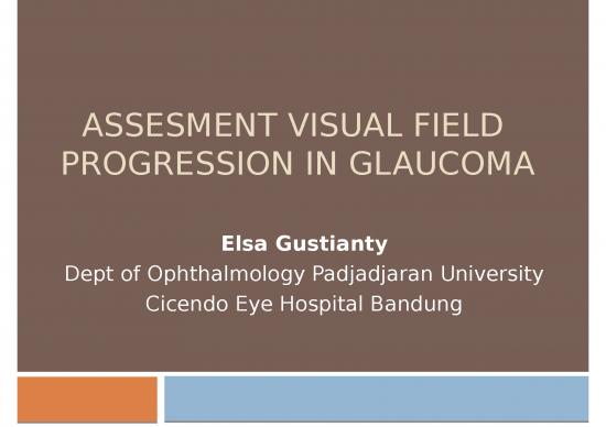 Analysis Ppt 75633 Assesment Visual Field Progression In Glaucoma