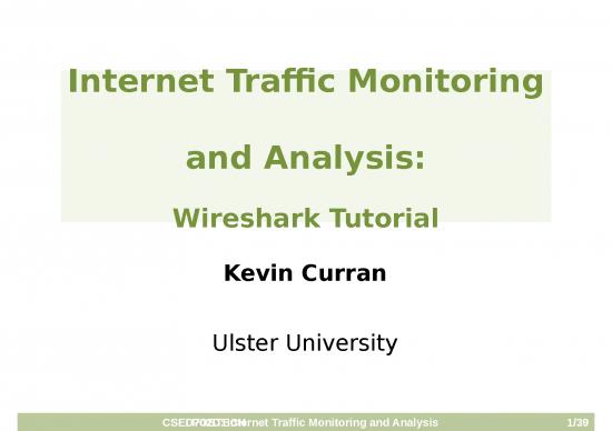 Analysis Ppt 76782 Chapter1 Wireshark Tutorial