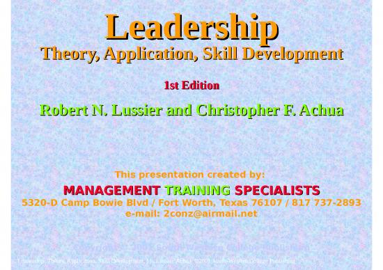 Online Learning Ppt 74665 | Leadership Powerpoint Theory Application
