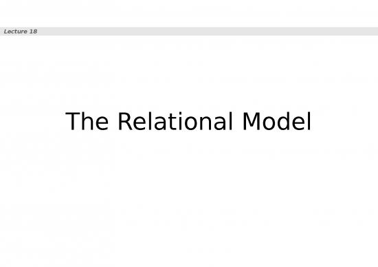History Ppt 75413 | Lecture 18 Relational Algebra History Ppt 75413 | Lecture 18 Relational Algebra