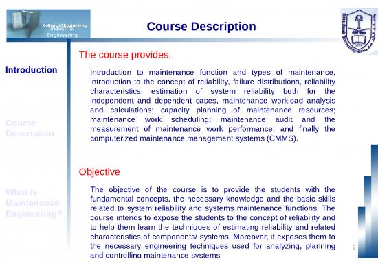 Powerpoint For Students 75178 | Class 01 Introduction To Maintenance