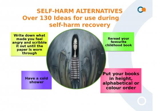 Powerpoint Alternative 75106 | Cwt Self Harm 130 Ideas For Safe ...