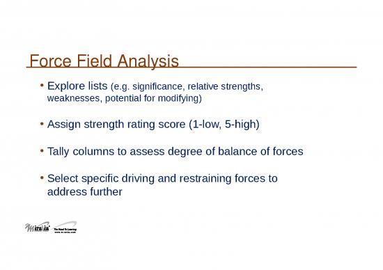 Analysis Ppt 75809 | Force Field Analysis