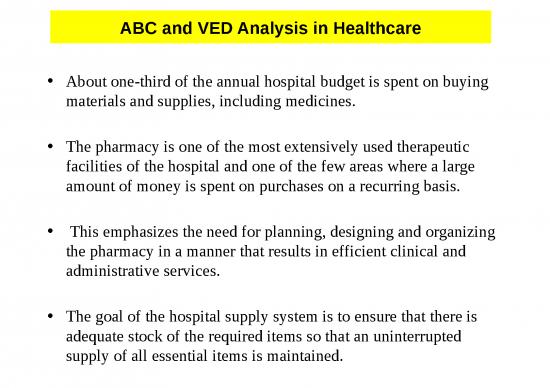 Analysis Ppt 75553 | Model Abc Ved Case Study