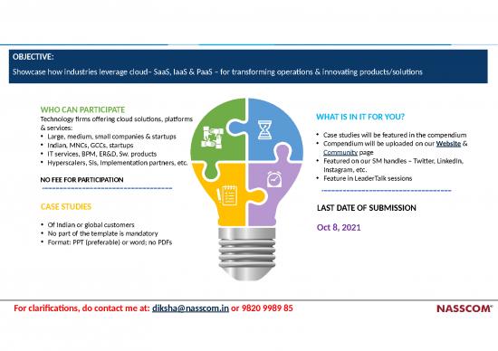 Reference Ppt 76522 | Cloud Case Study Compendium 2021 Template