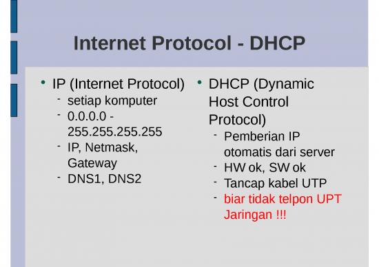Network Ppt 76333 | Ip Dhcp